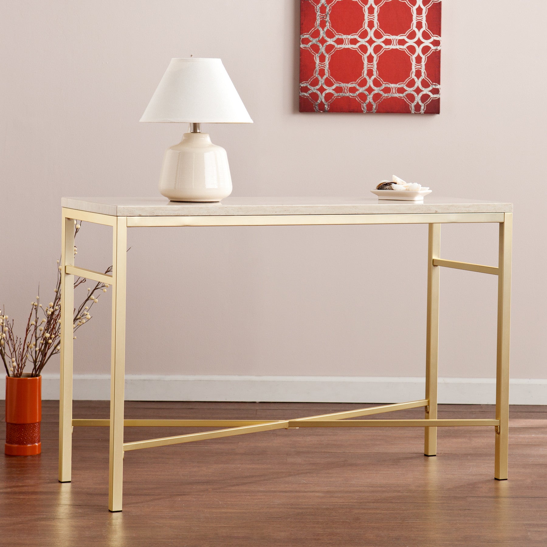 Ori Faux Stone Console Table - Froy.com