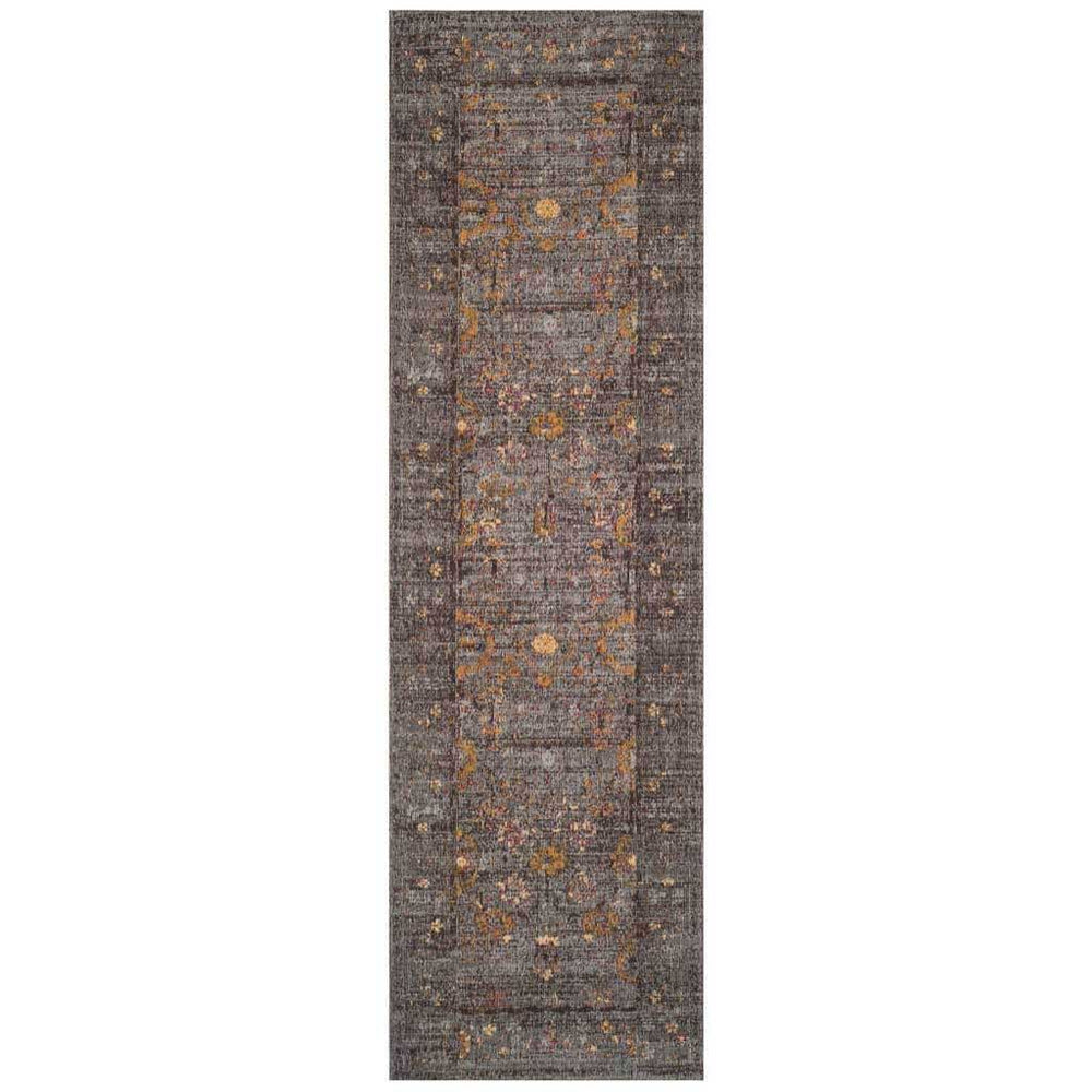 Classic Vintage Gray/Gold Runner Rug - Froy.com