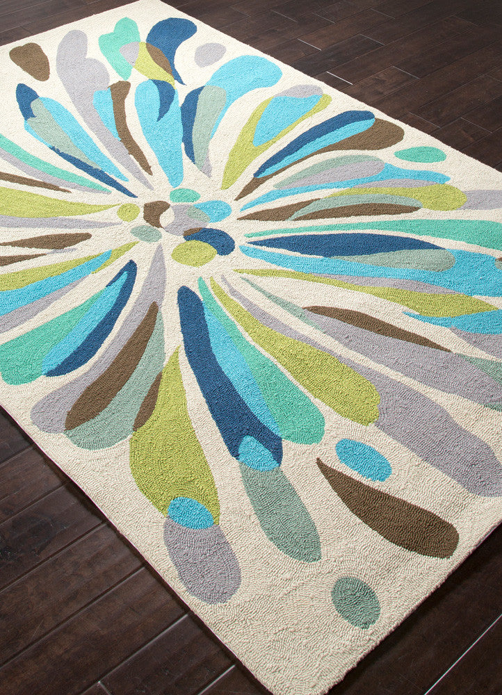 Colours Flowerburst Light Gray Area Rug - Froy.com