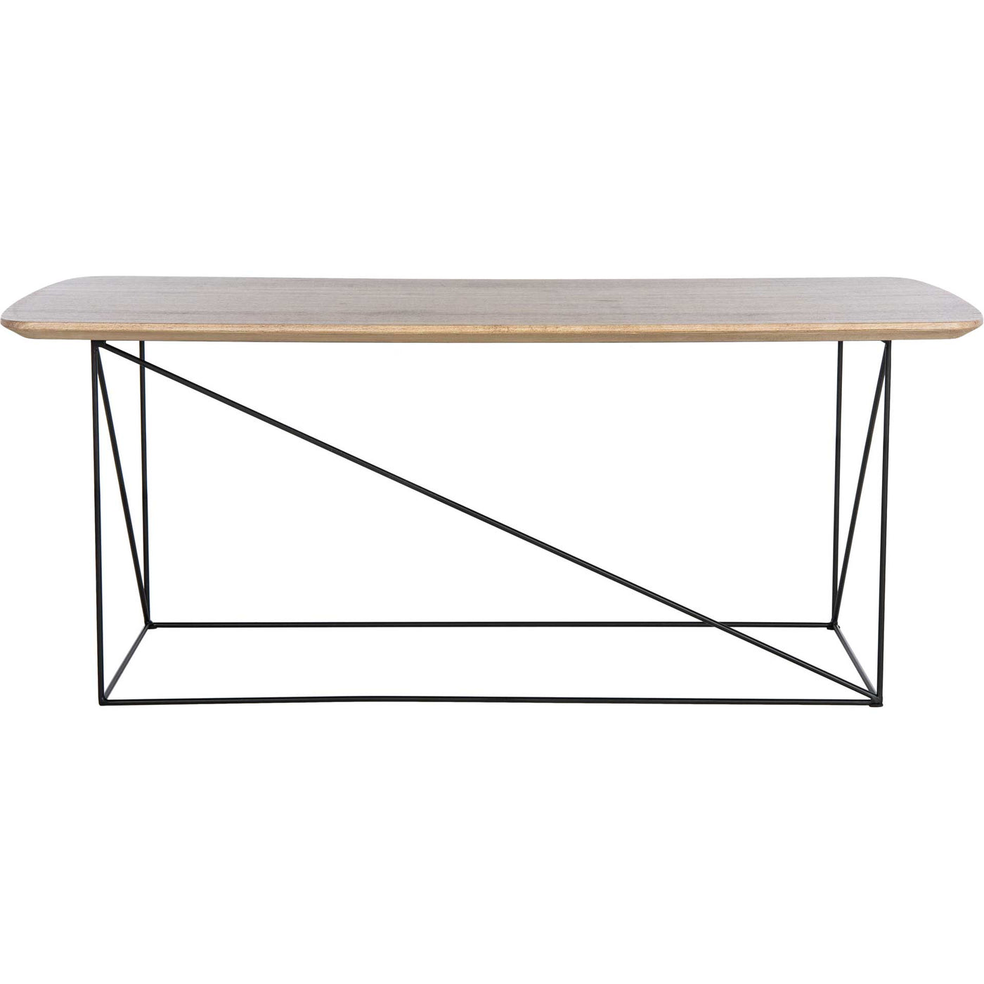 Ryder Coffee Table Taupe Brown Pine/Black - Froy.com