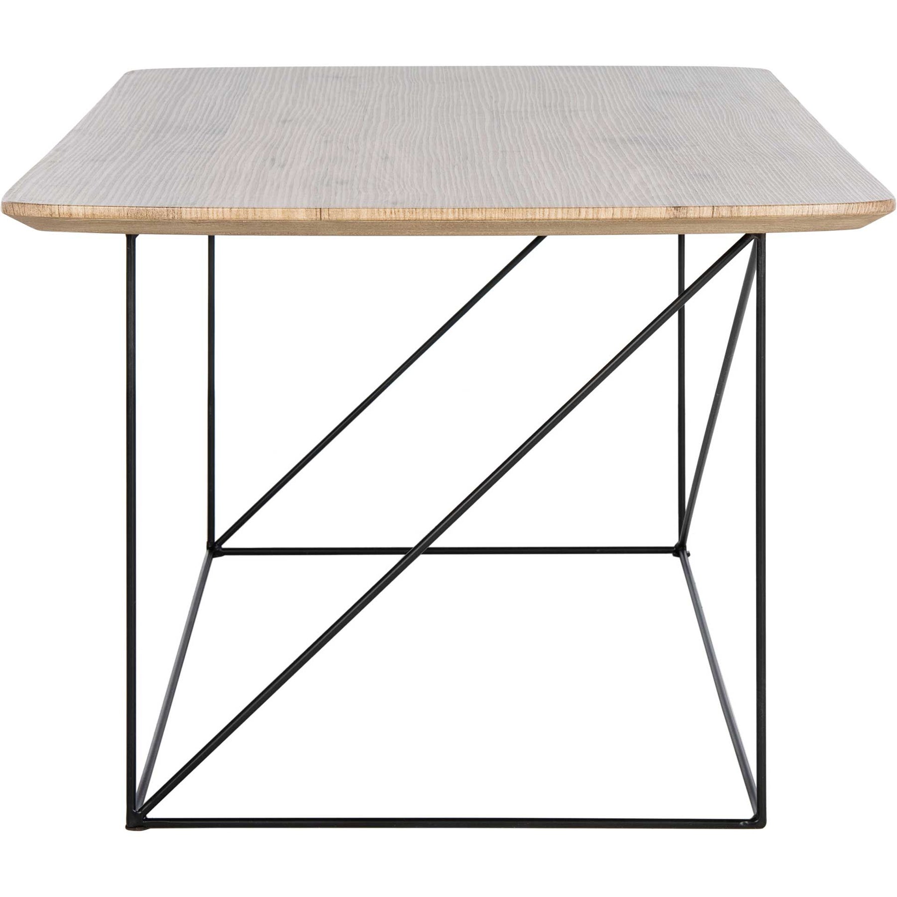 Ryder Coffee Table Taupe Brown Pine/Black - Froy.com