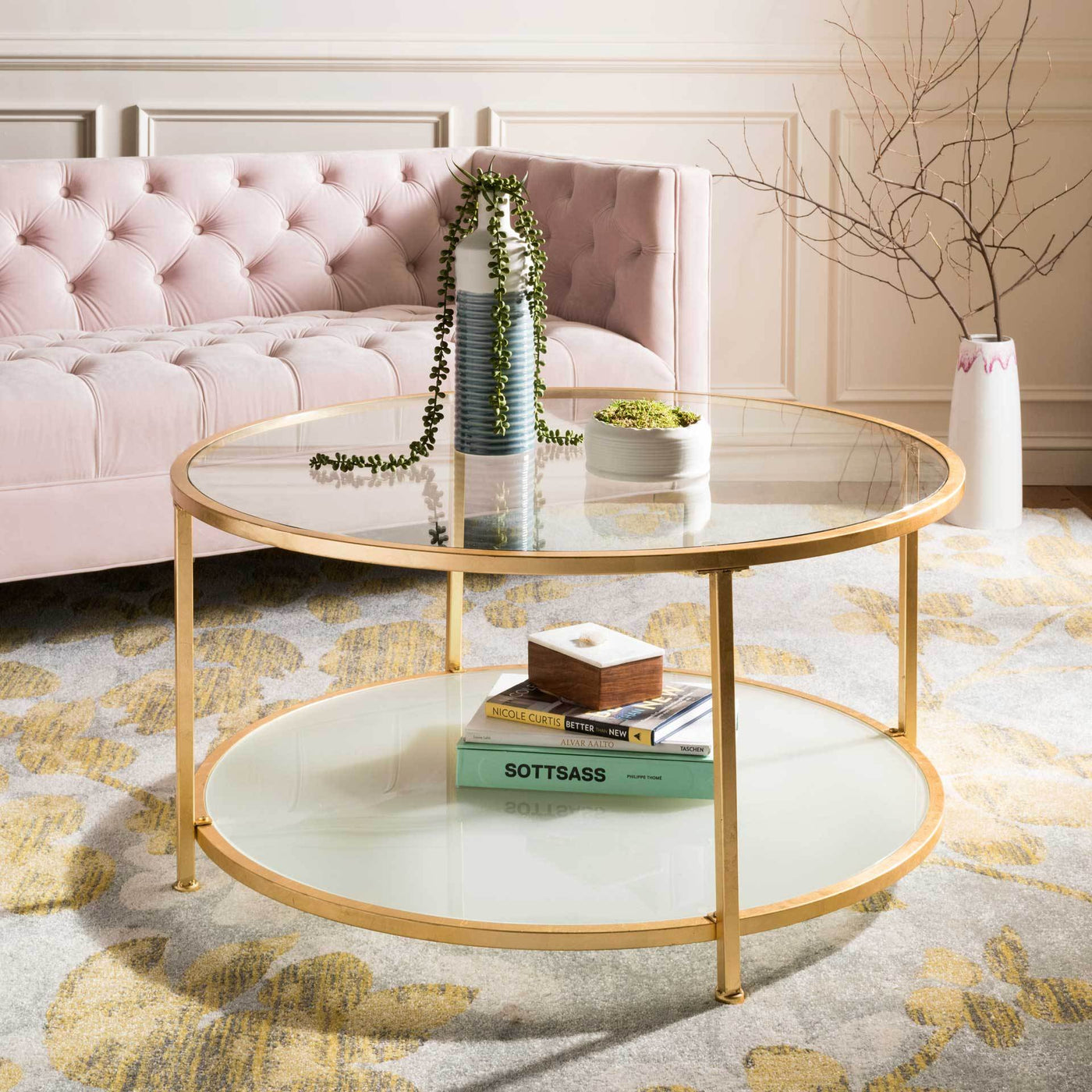 Ivanna 2 Tier Round Coffee Table - Froy.com