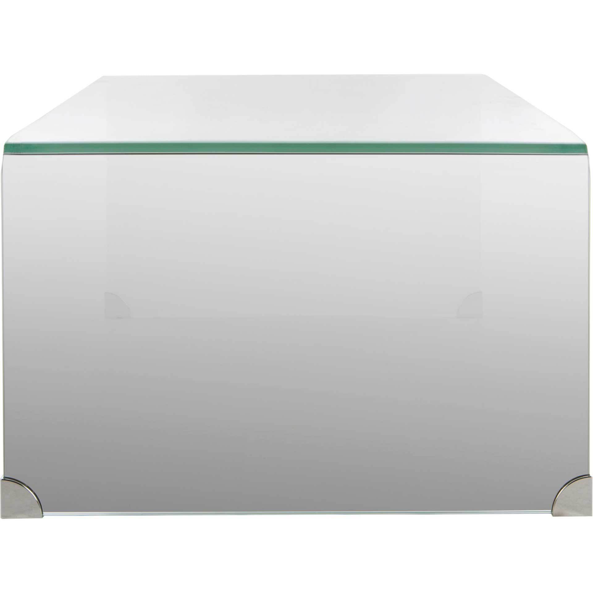 Cristopher Ombre Glass Coffee Table Clear/White - Froy.com