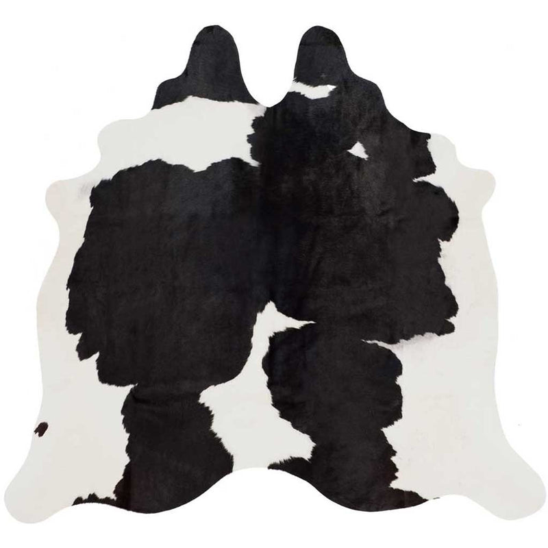 Cowhide Black/White Area Rug - Froy.com
