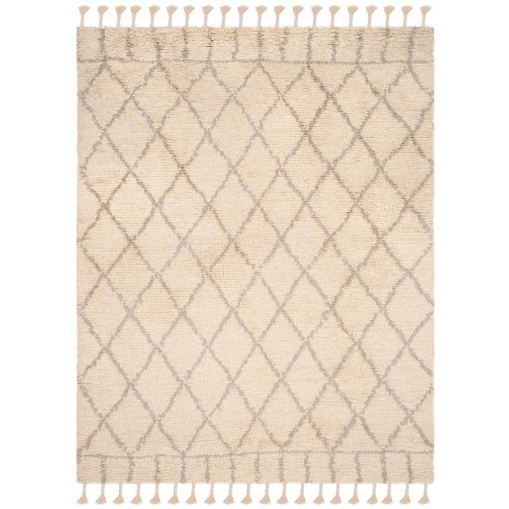 Casablanca Diamond Ivory/Light Gray Area Rug - Froy.com