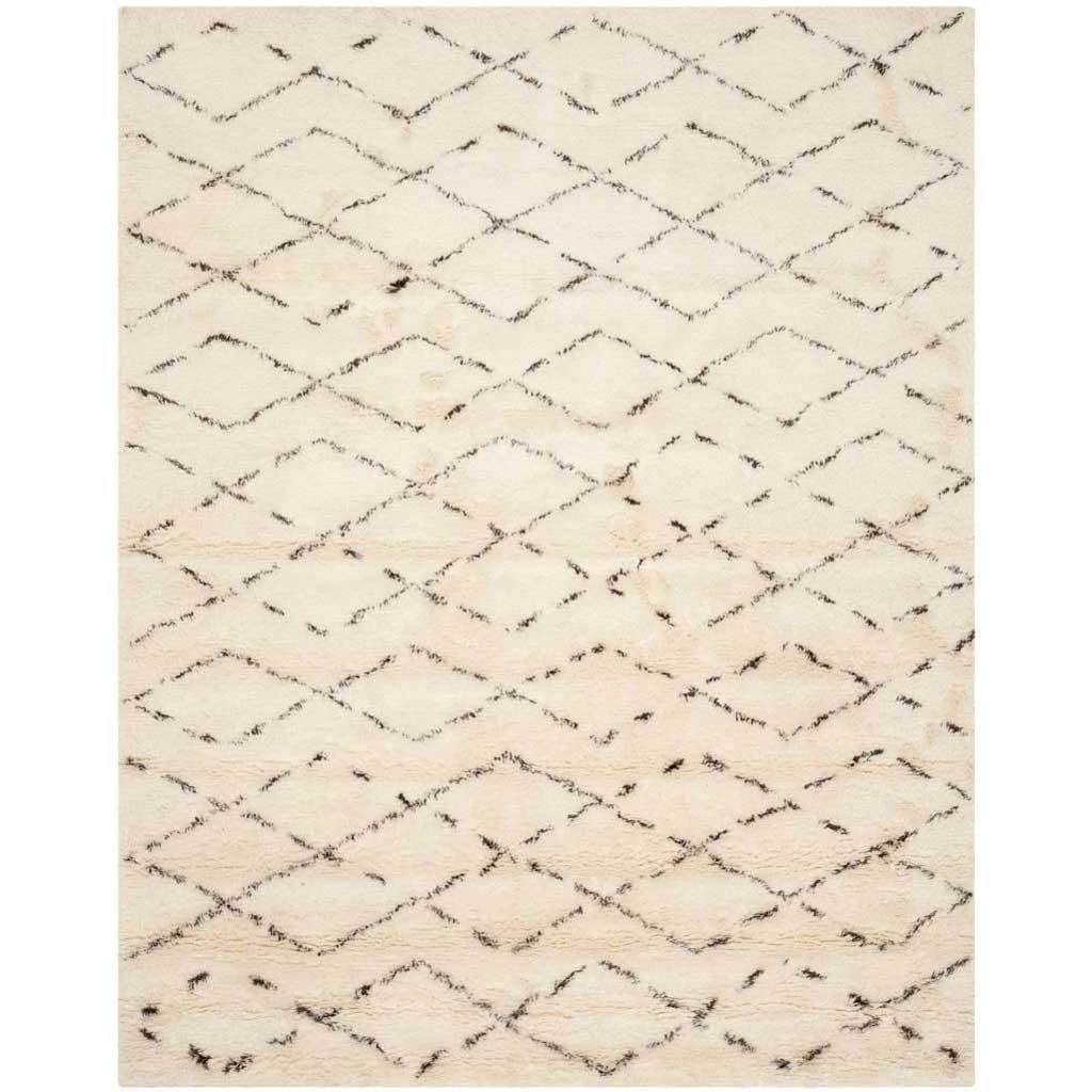 Casablanca Geometry Ivory/Brown Area Rug - Froy.com