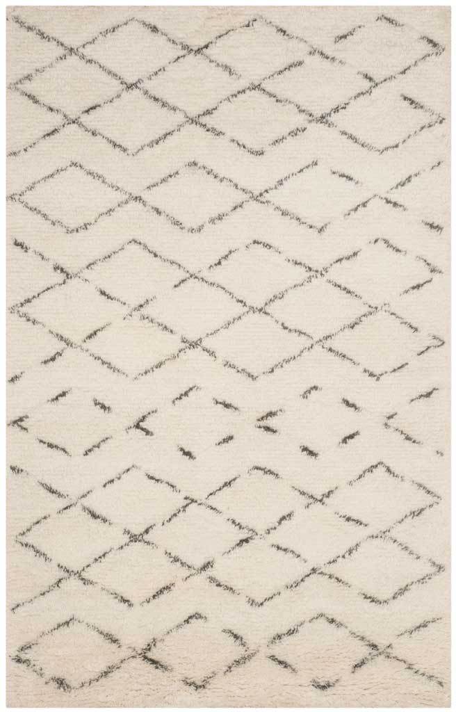 Casablanca Geometry Ivory/Gray Area Rug - Froy.com