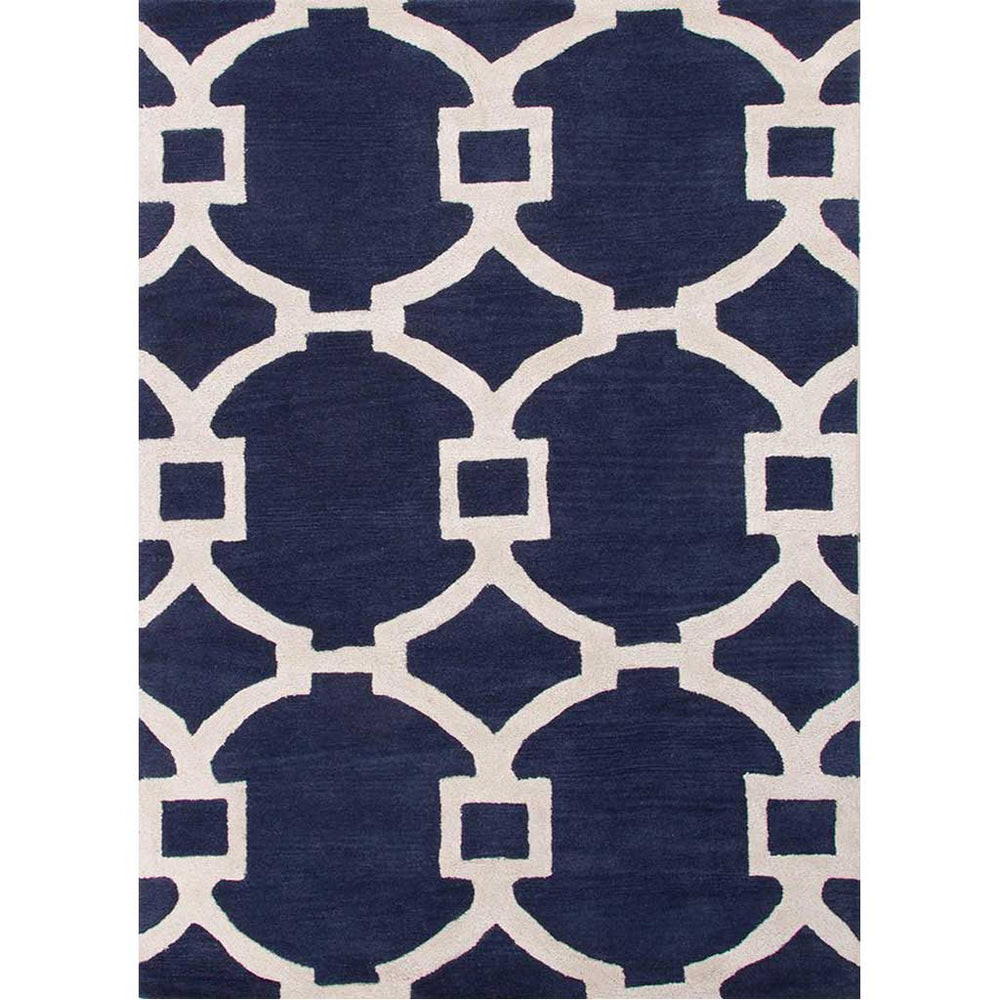 City Regency Deep Navy/White Area Rug - Froy.com