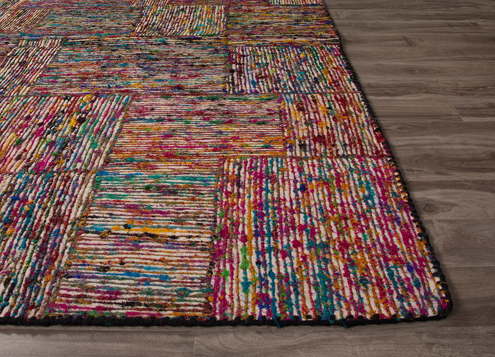 Darien Silk Lane Swan White/Fuschia Purple Area Rug - Froy.com