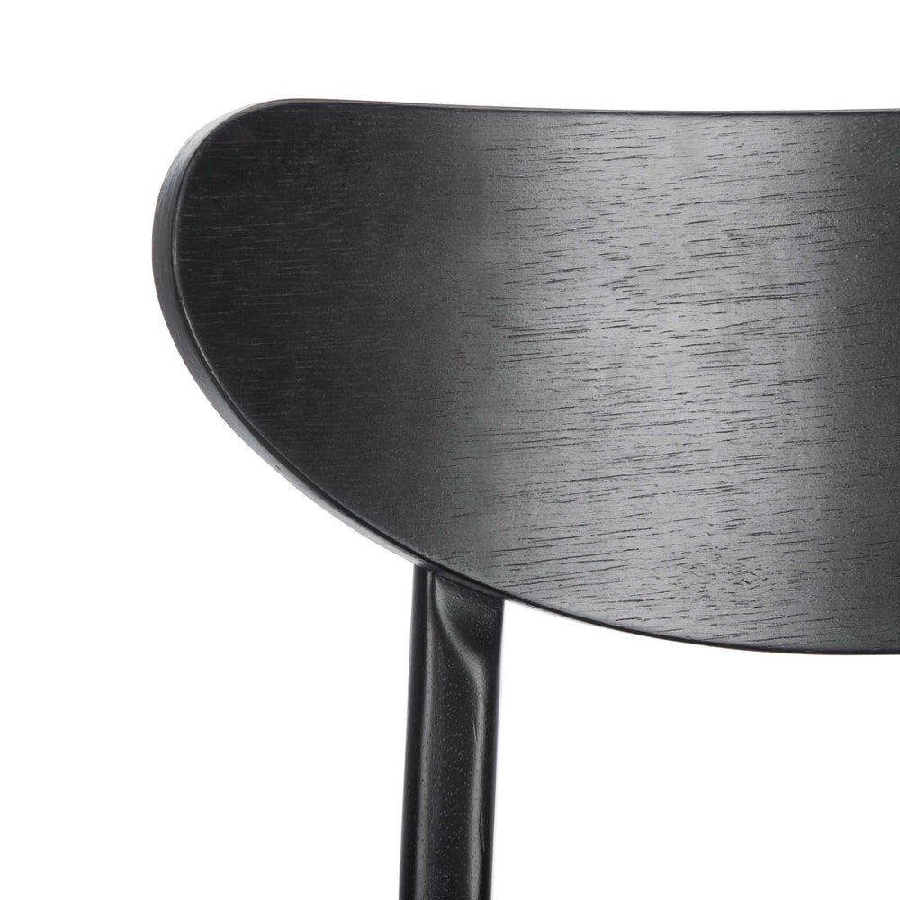 Lucas Retro Dining Chair Black/Black (Set of 2) - Froy.com