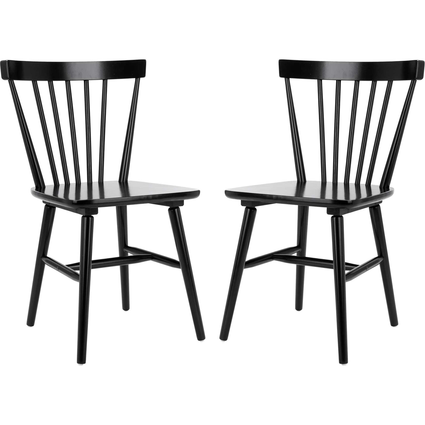 Wilder Spindle Back Dining Chair Black (Set of 2) - Froy.com