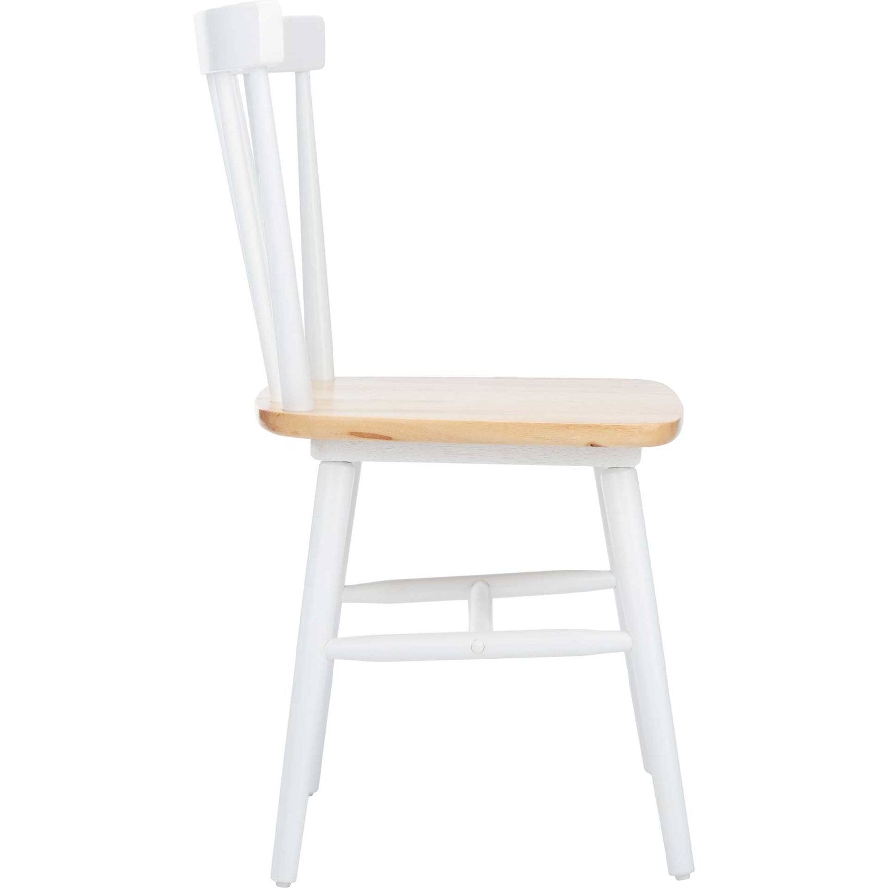 Wilder Spindle Back Dining Chair White/Natural (Set of 2) - Froy.com