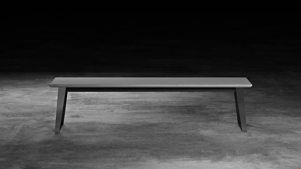 Amsterdam Bench Concrete - Froy.com
