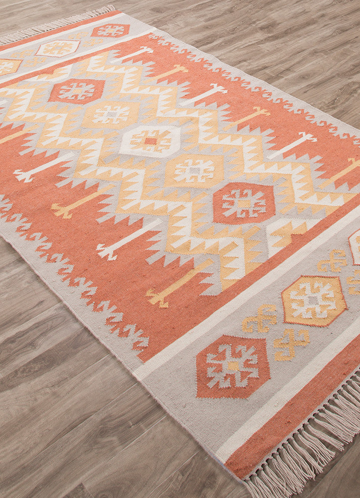Desert Emmett Orange/Yellow Area Rug - Froy.com