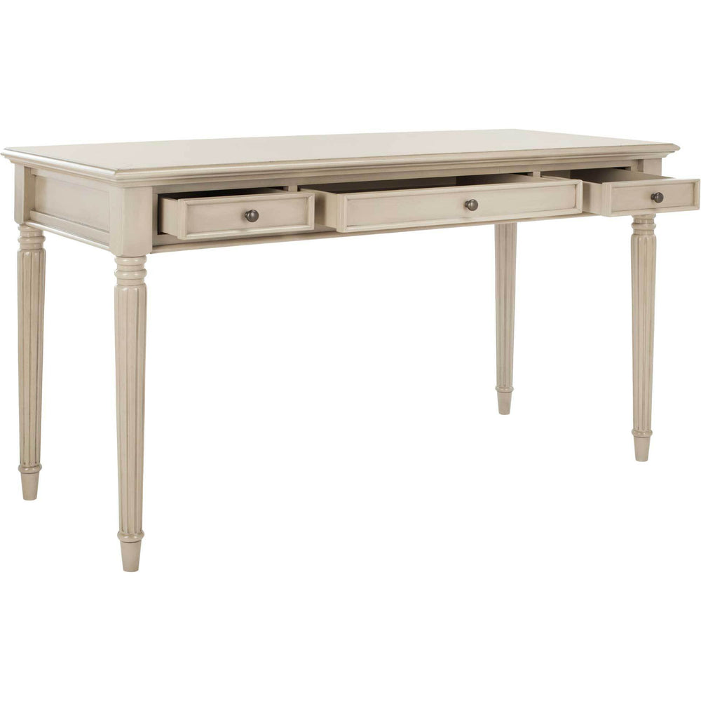 Cohen 3 Drawer Desk Light Beige - Froy.com