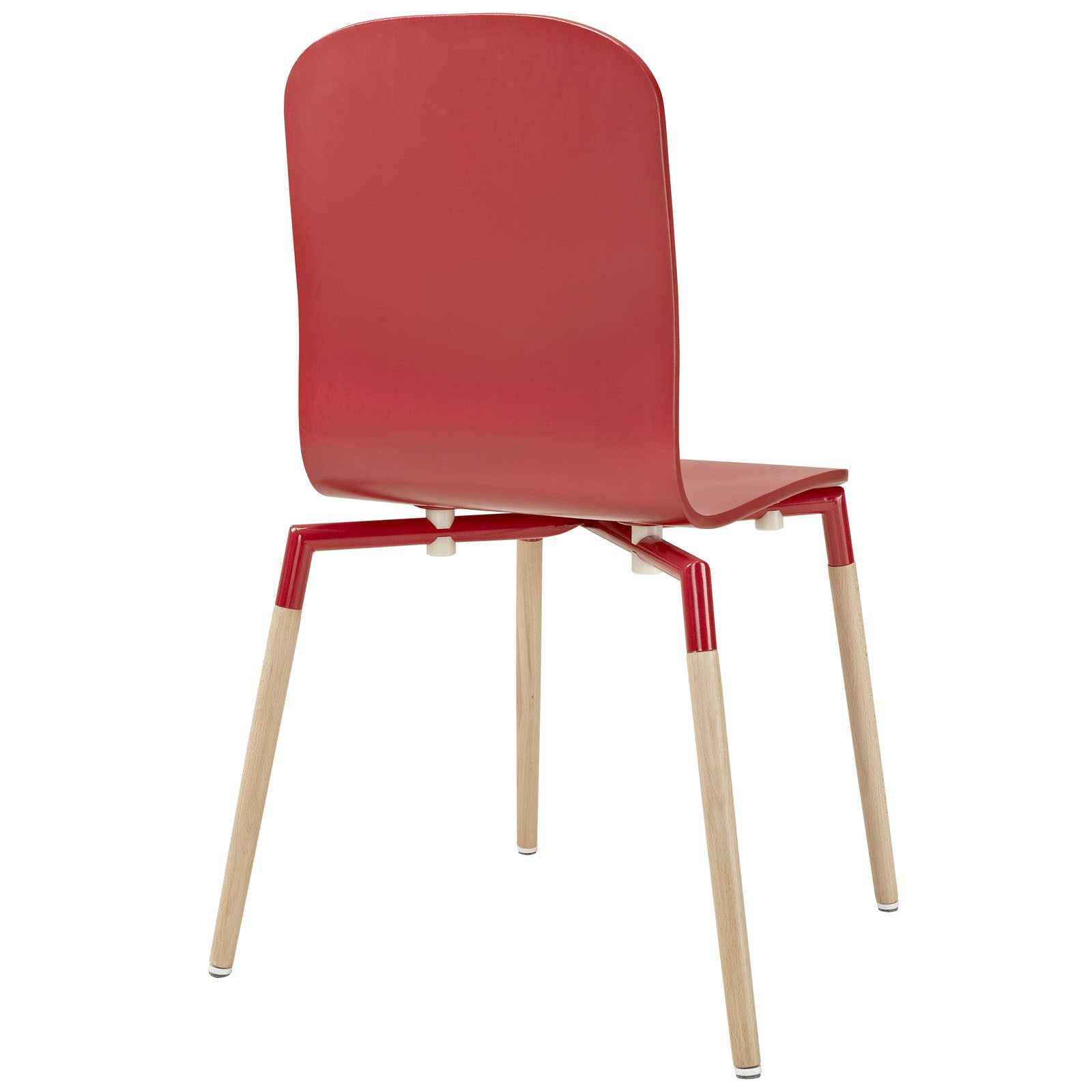 Sabin Wood Chair Red - Froy.com