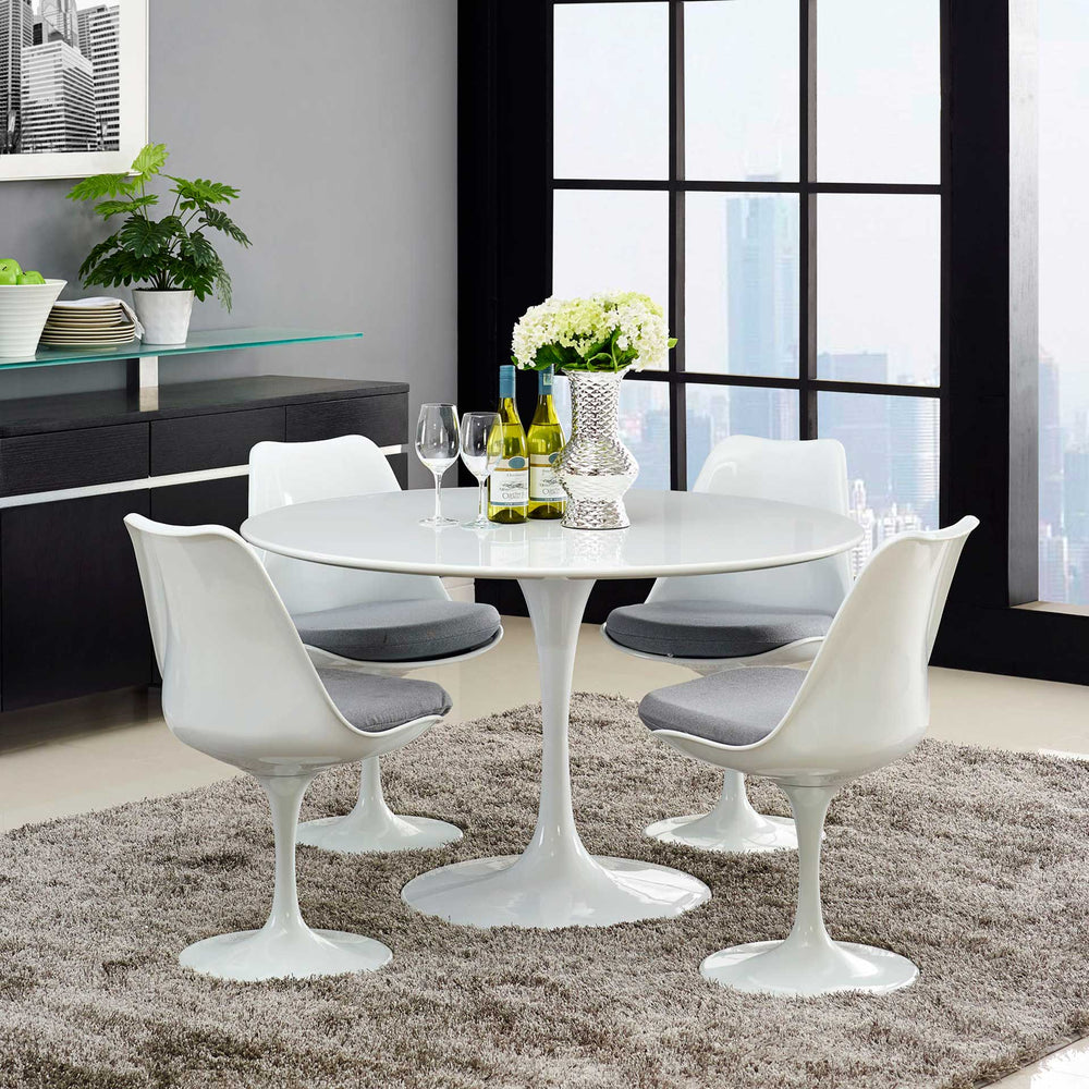 Lore Round Dining Table White - Froy.com