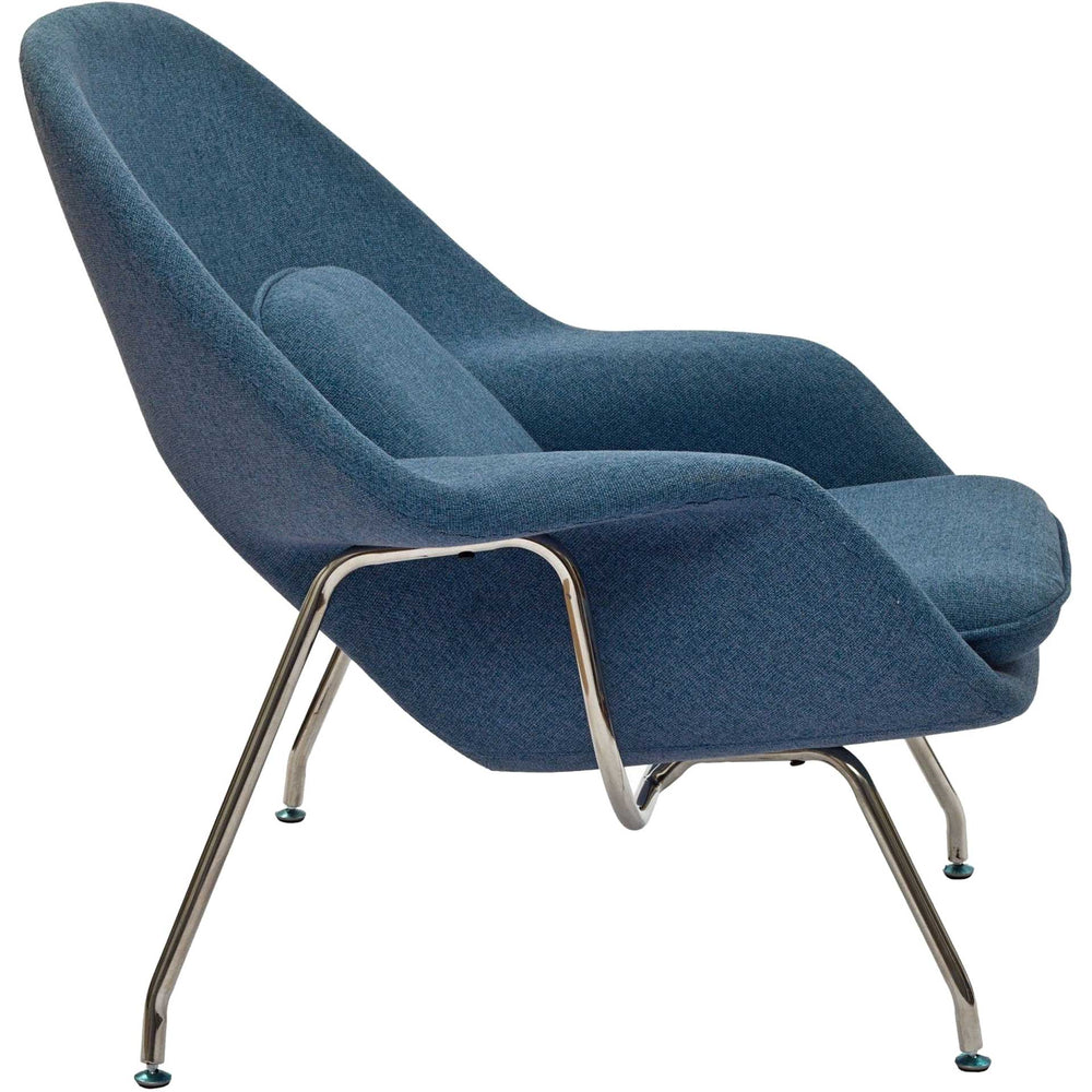 Wander Lounge Chair Blue Tweed - Froy.com
