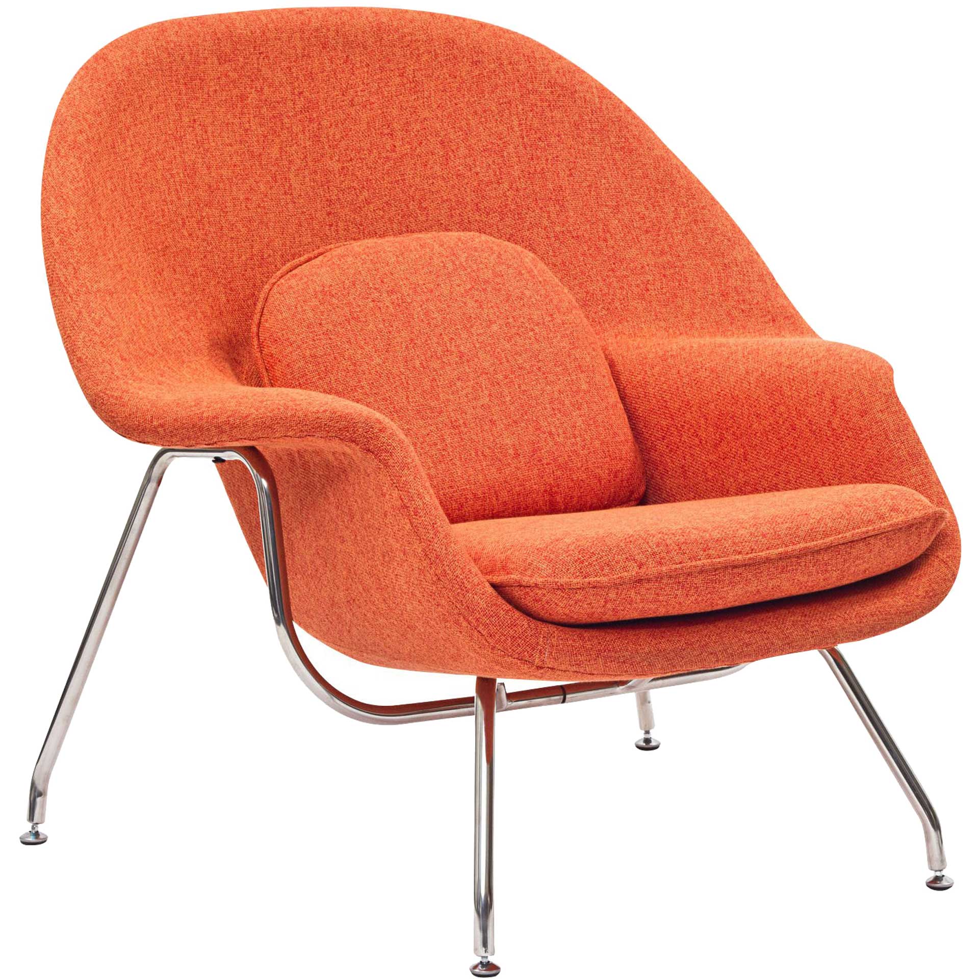 Wander Lounge Chair Orange Tweed - Froy.com