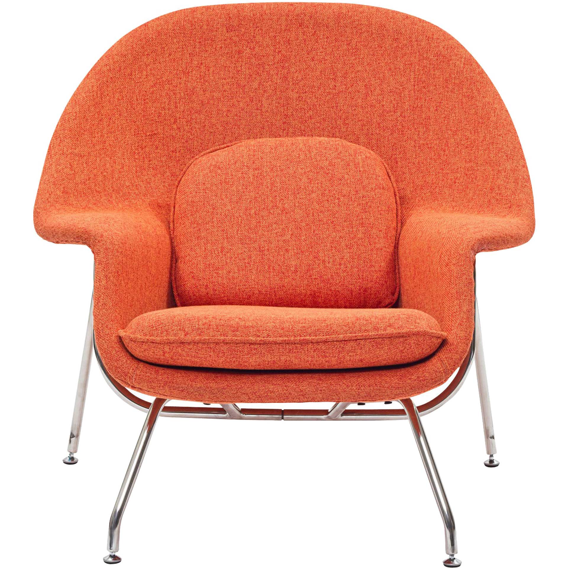Wander Lounge Chair Orange Tweed - Froy.com