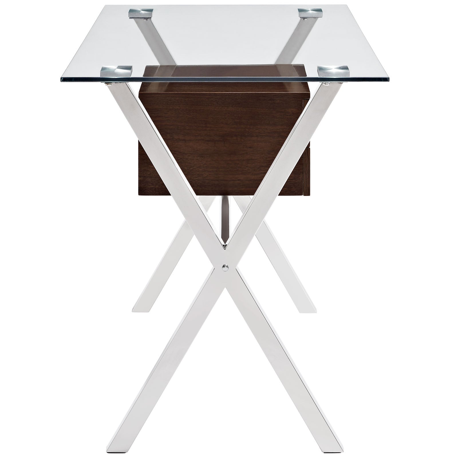 Suspension Office Desk Walnut - Froy.com