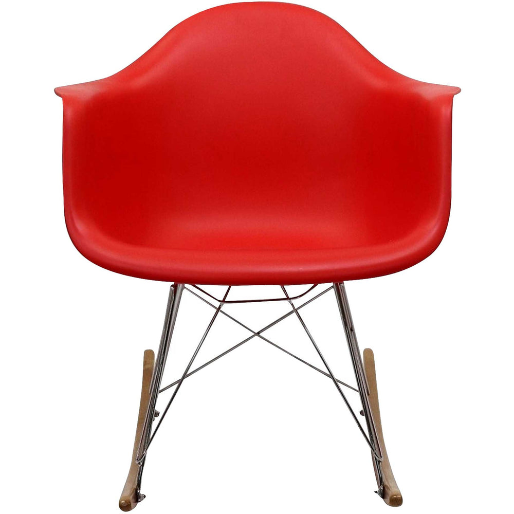 Rocking Lounge Chair Red - Froy.com