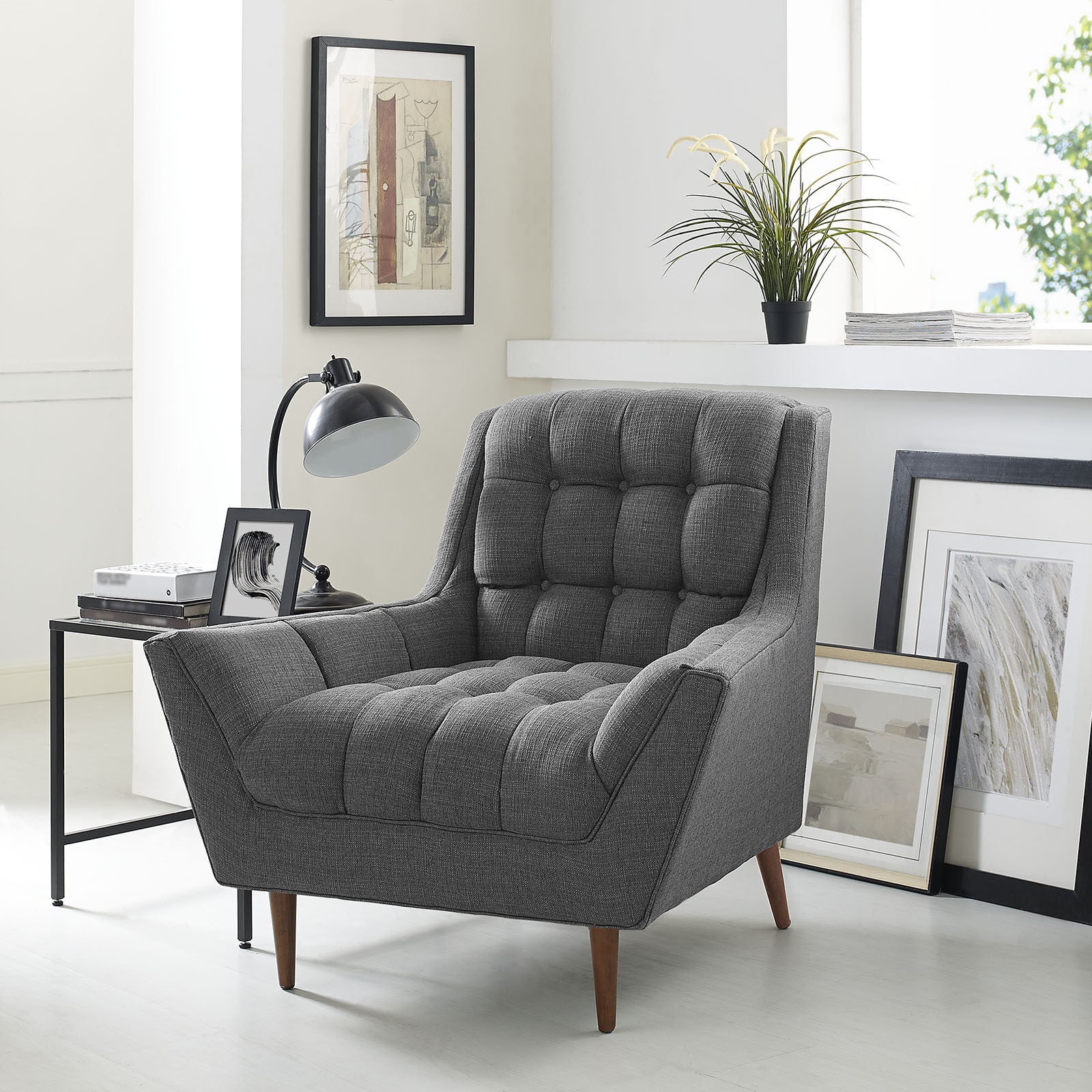 Reborn Fabric Armchair Gray - Froy.com