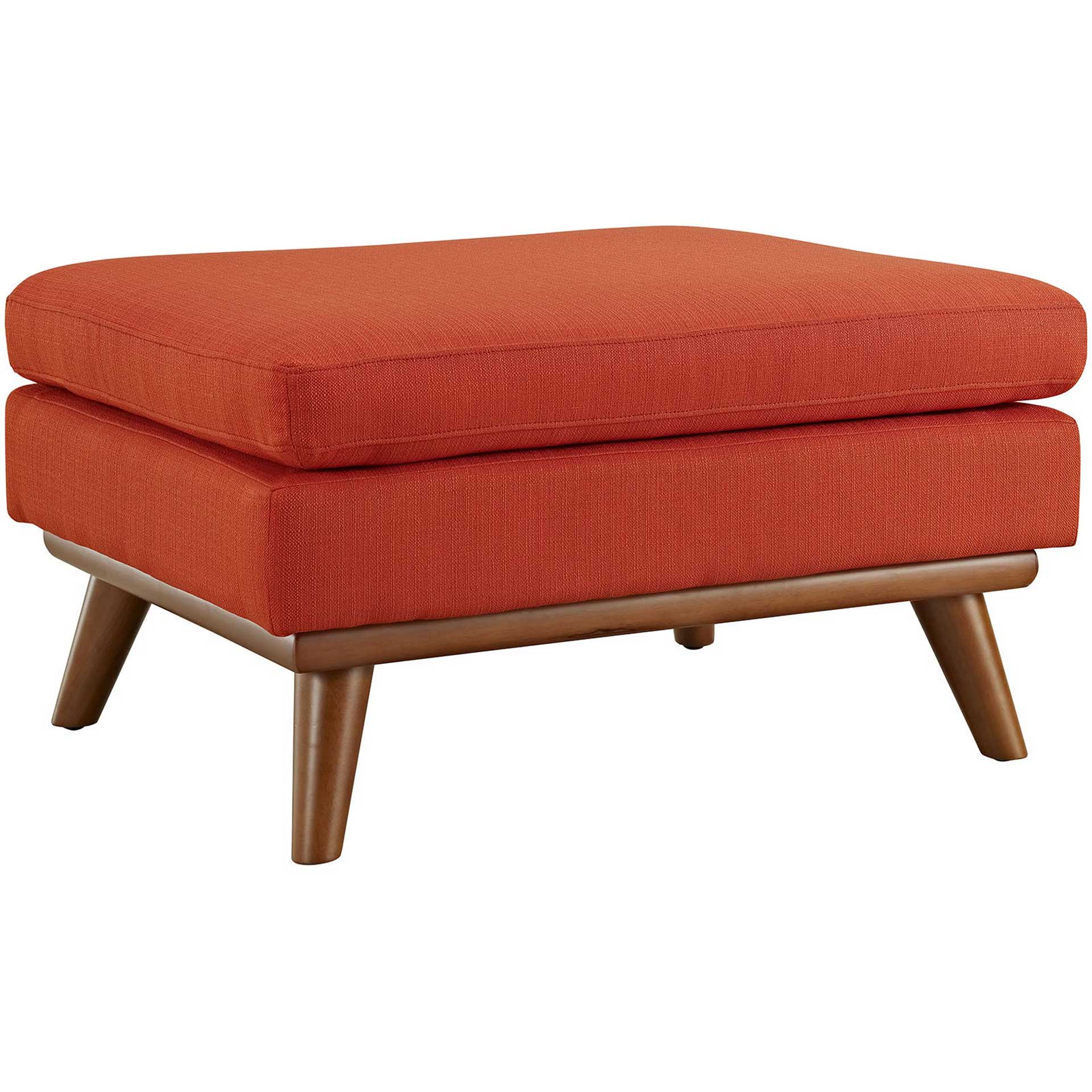 Emory Fabric Ottoman Atomic Red - Froy.com