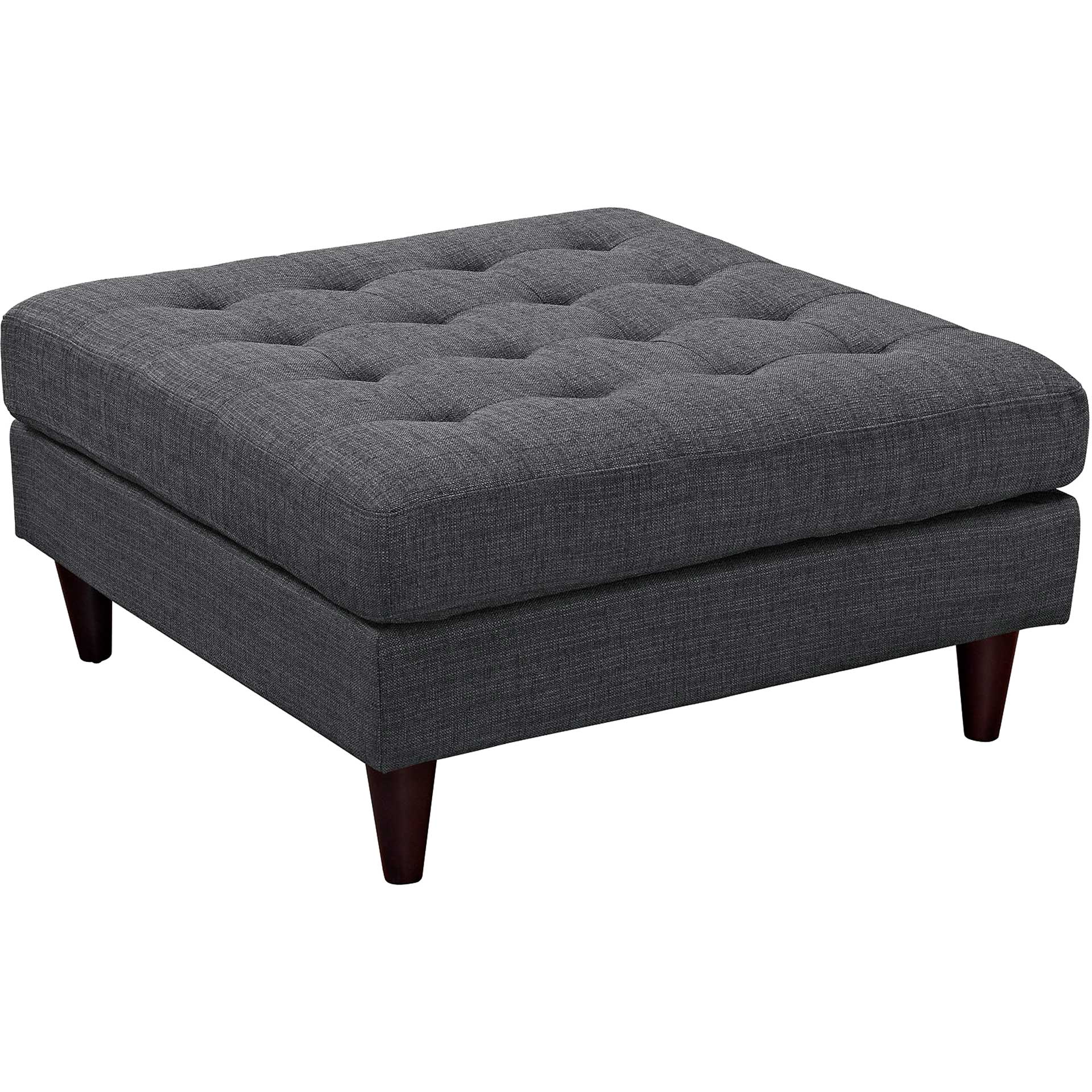 Era Upholstered Fabric Ottoman Gray - Froy.com