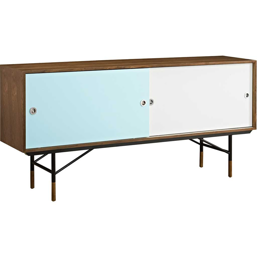 Emissary Walnut Stand Walnut/White - Froy.com