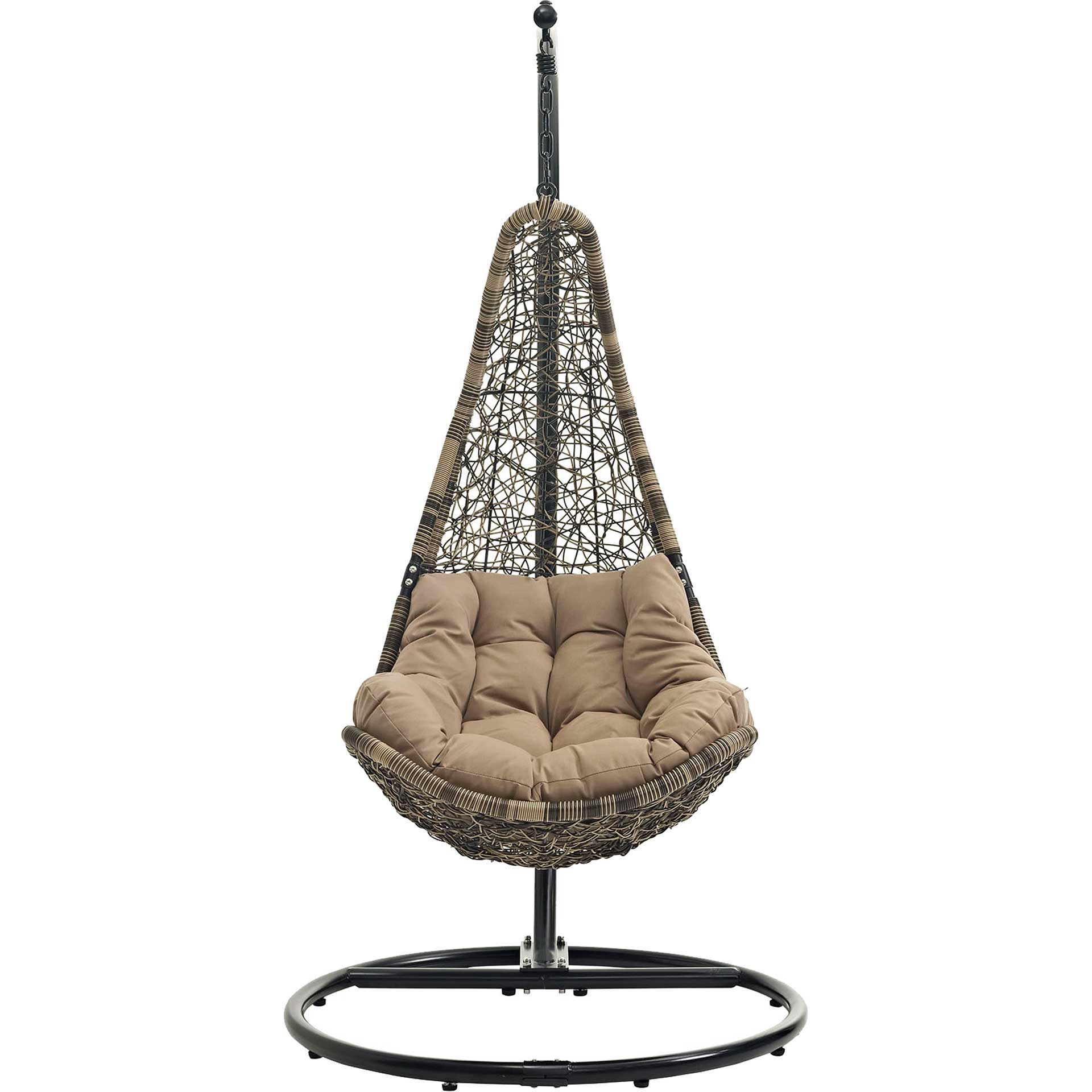 Attain Swing Chair With Stand Black Mocha - Froy.com