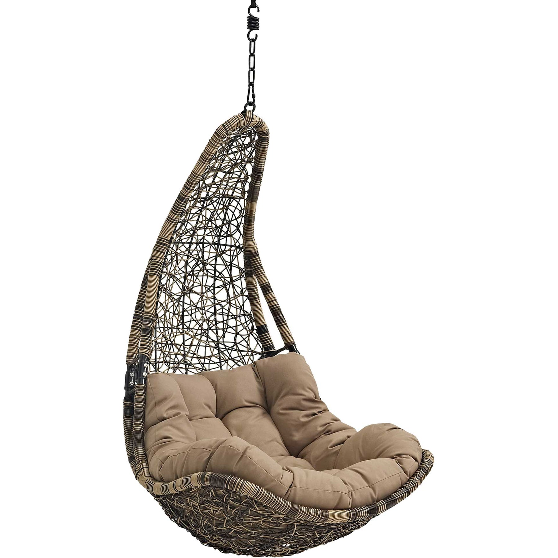 Attain Swing Chair With Stand Black Mocha - Froy.com