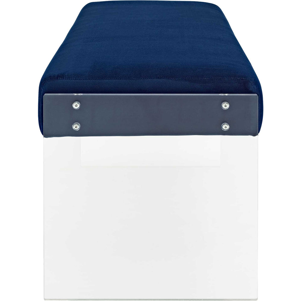 Rome Velvet Bench Navy - Froy.com