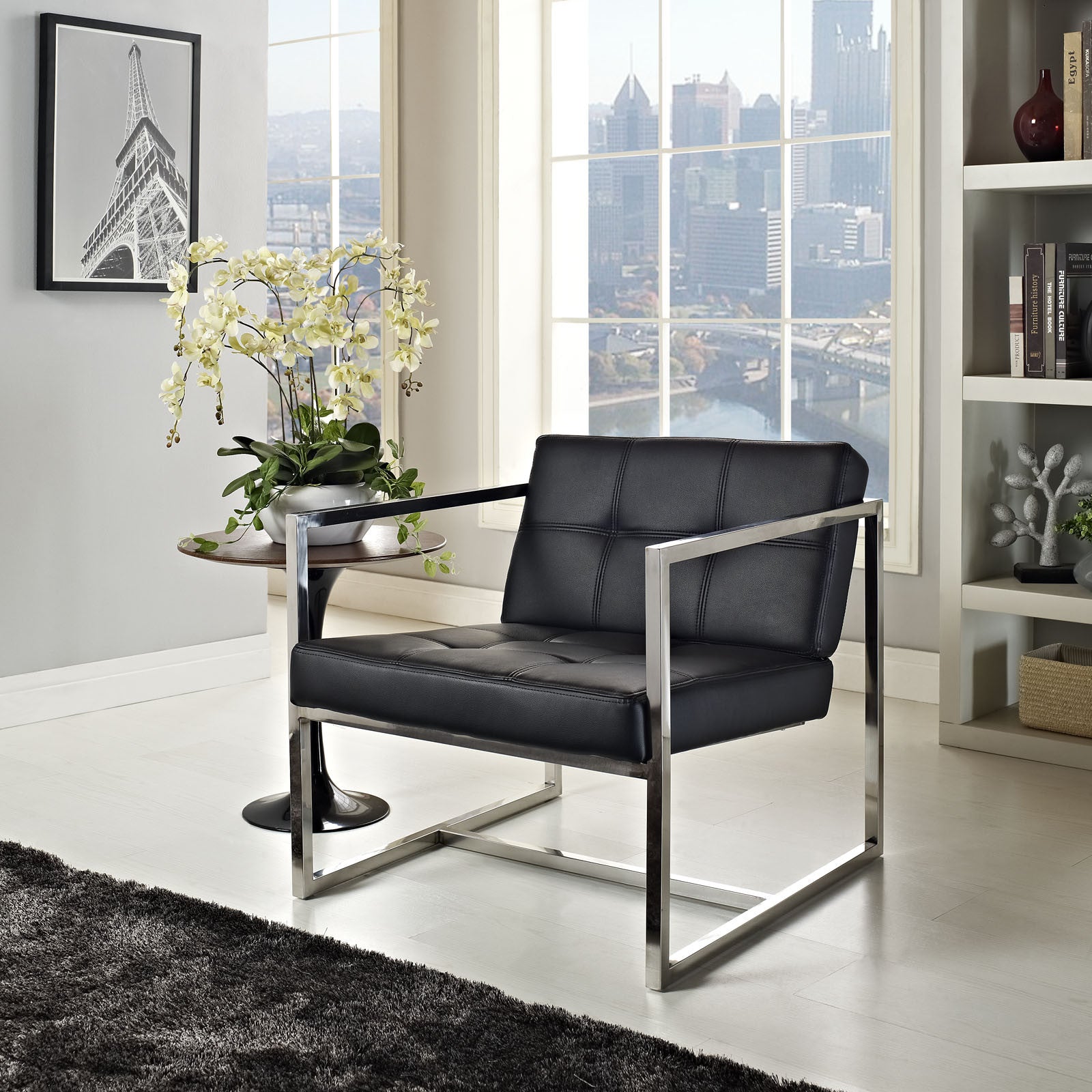 Hoki Lounge Chair Black - Froy.com
