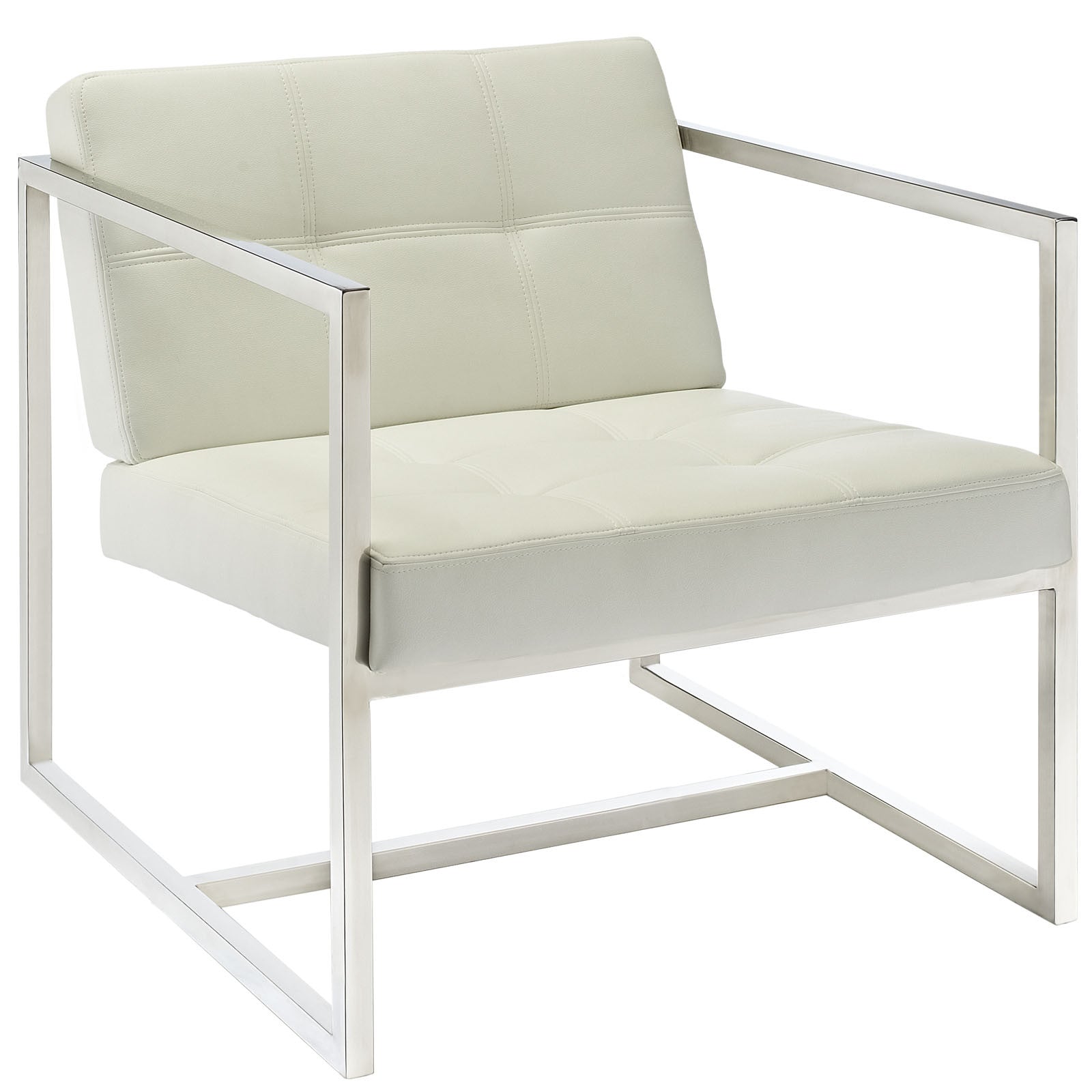 Hoki Lounge Chair White - Froy.com