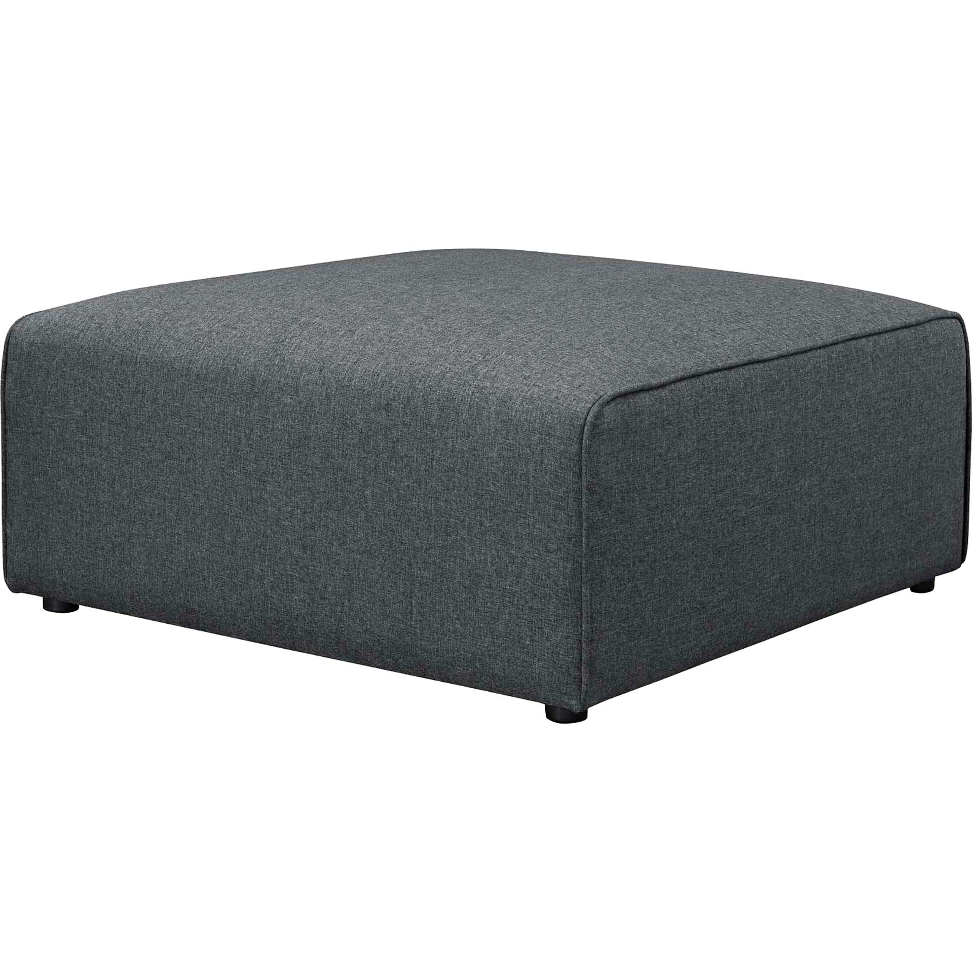 Maisie Fabric Ottoman Gray - Froy.com