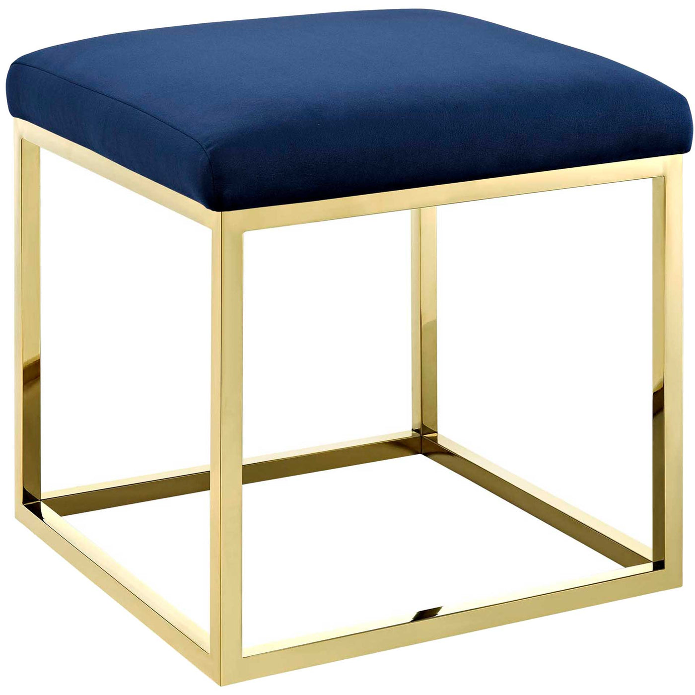 Alden Ottoman Gold/Navy - Froy.com