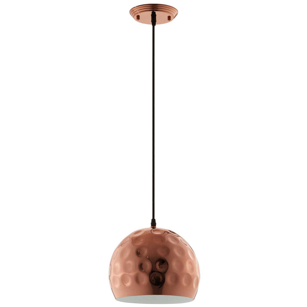 Darwin Half-Sphere Pendant Light Rose Gold - Froy.com