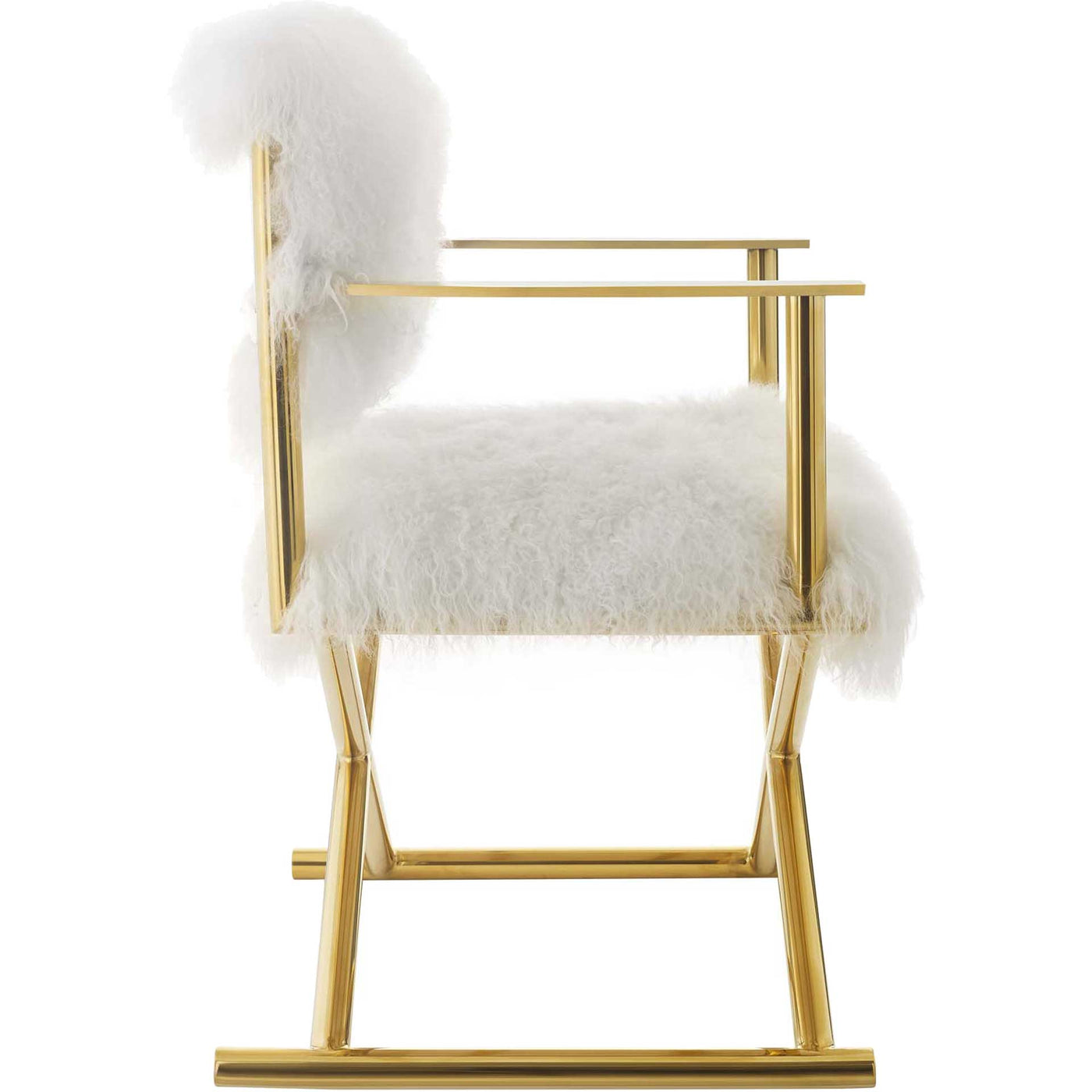 Ace Director's Chair Gold/White - Froy.com