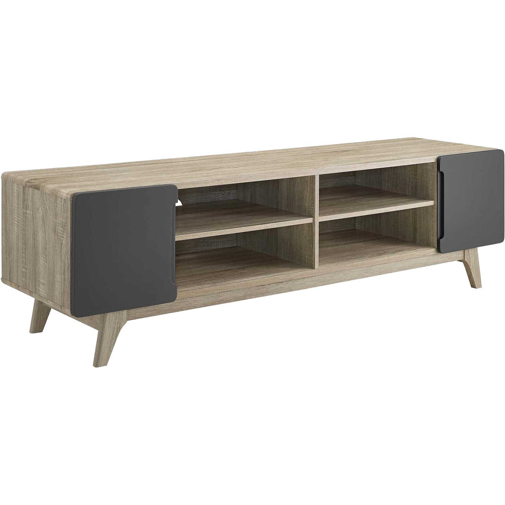 Titus Wood TV Stand Natural Gray - Froy.com