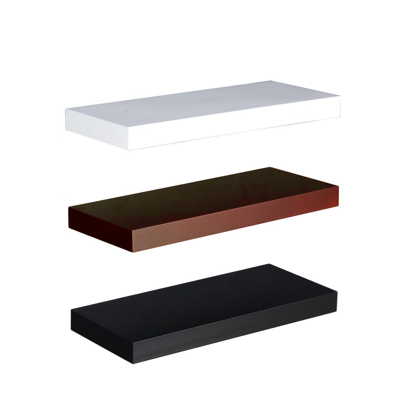 Cannes Floating Shelf Chocolate - Froy.com