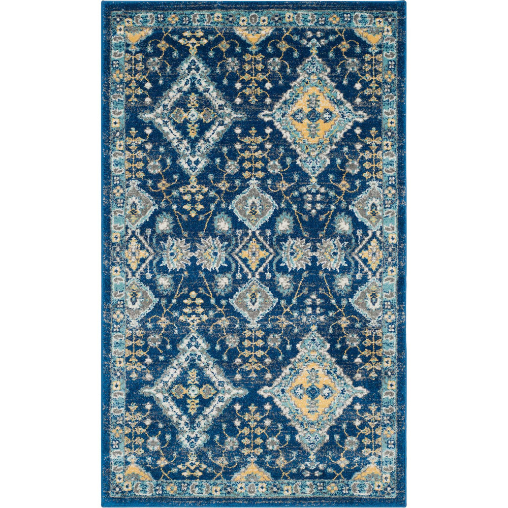 Evoke Blue/Ivory Area Rug - Froy.com