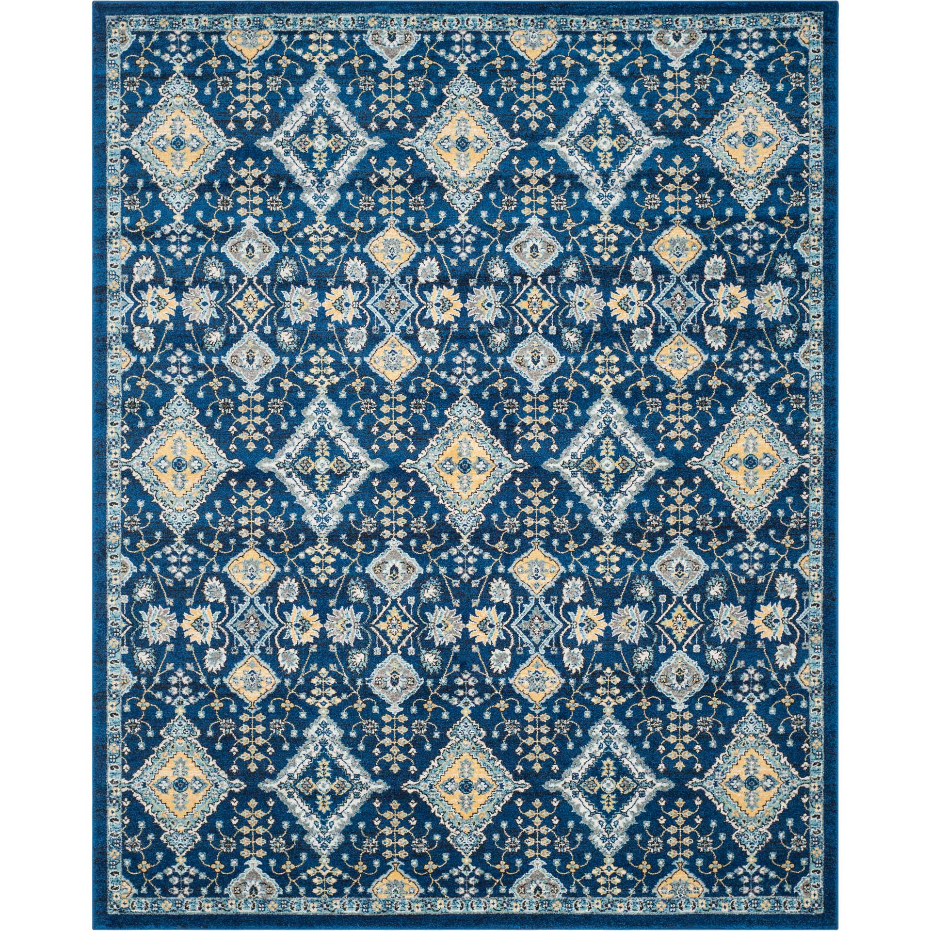 Evoke Blue/Ivory Area Rug - Froy.com