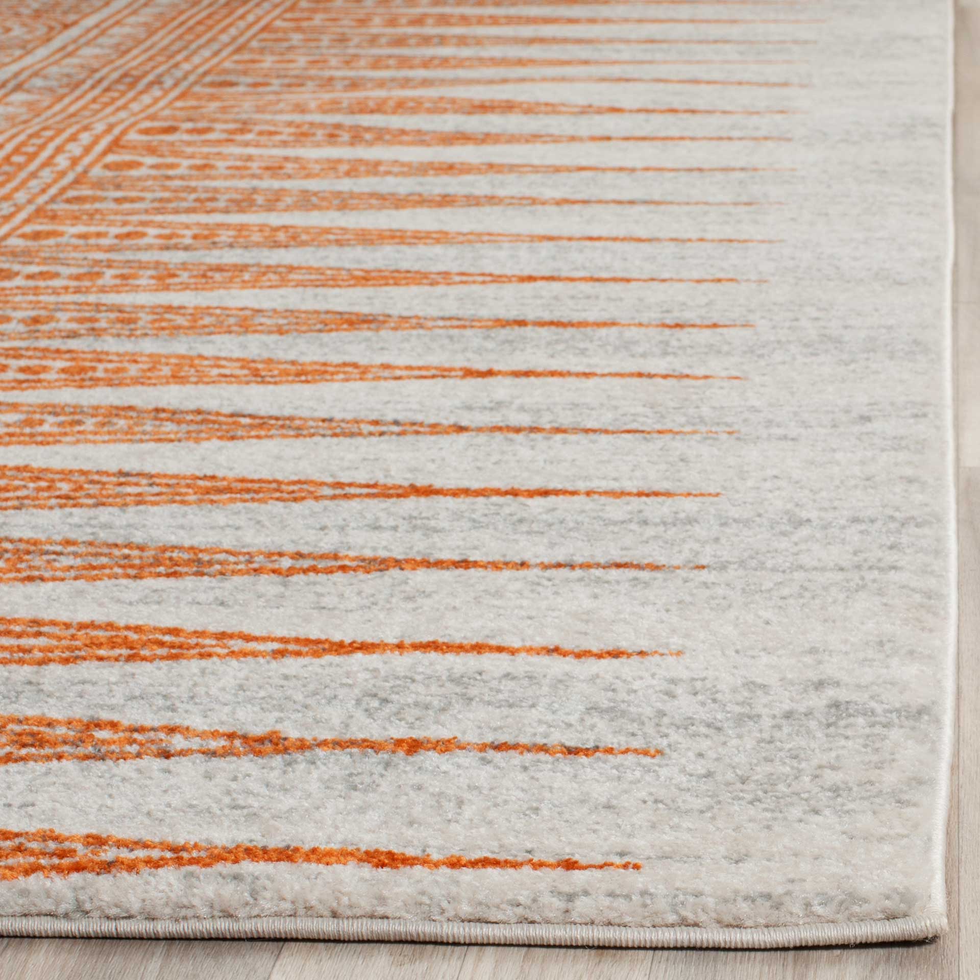 Evoke Tribal Ivory/Orange Area Rug - Froy.com