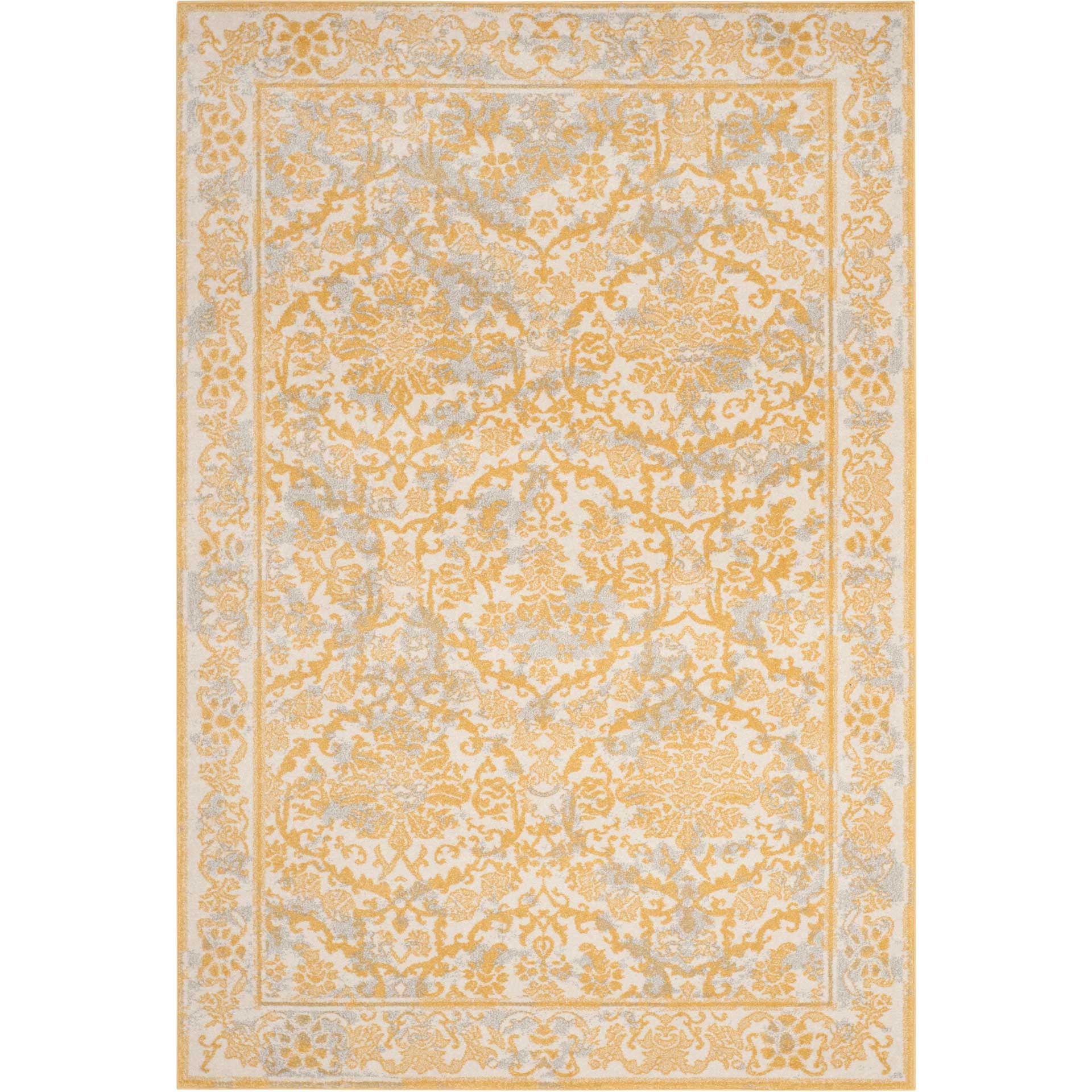 Evoke Ivory/Gold Area Rug - Froy.com