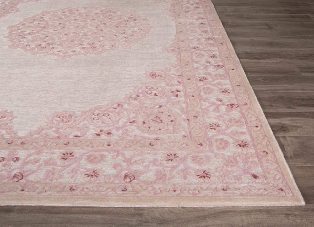 Fables Malo Ivory/Pink Area Rug - Froy.com
