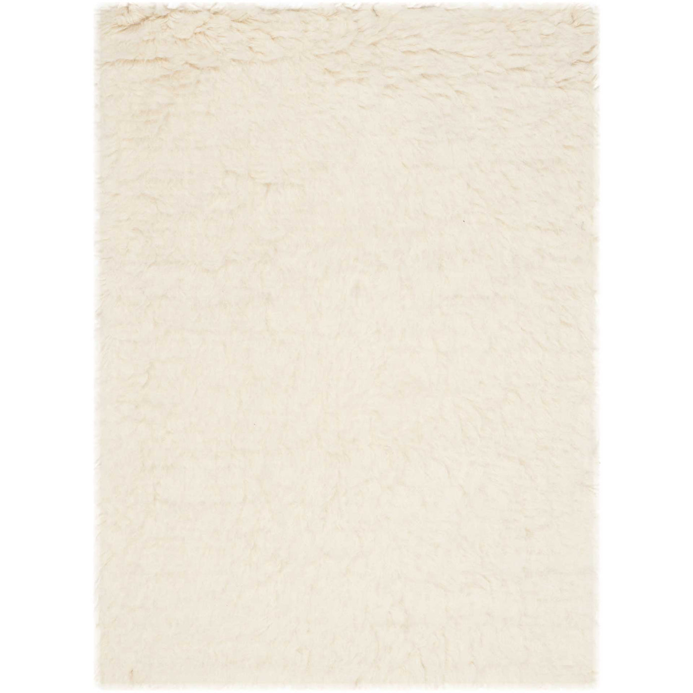 Flokati Shag Wool Ivory Area Rug - Froy.com