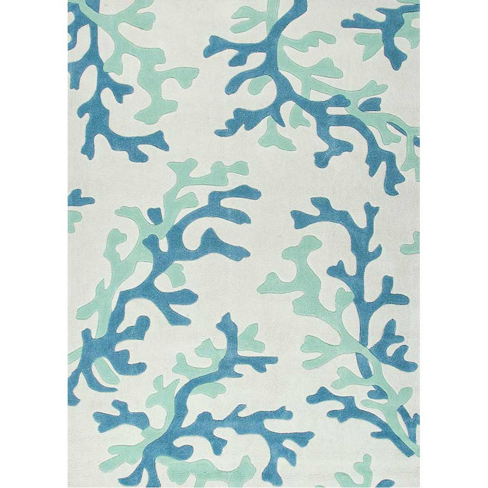 Fusion Coral Fixation White/Sea Green Area Rug - Froy.com