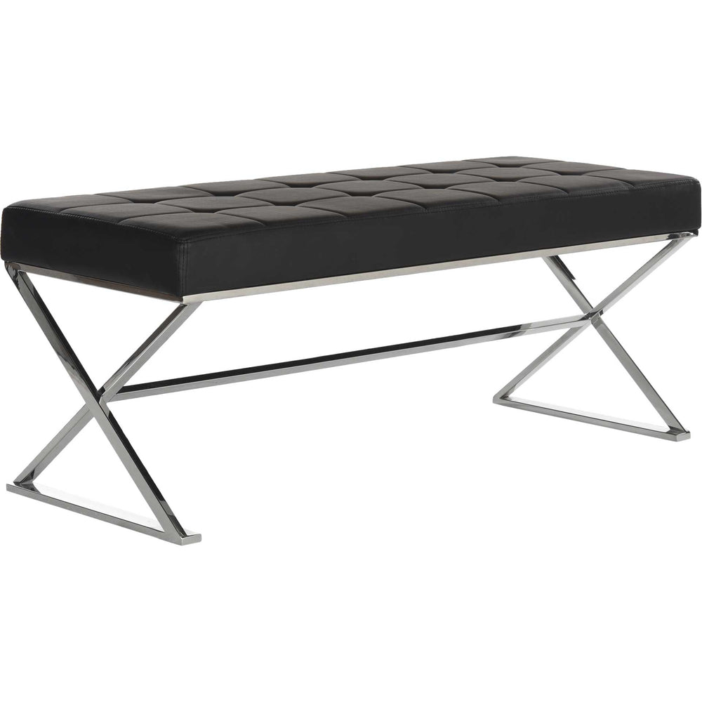 Mingle Bench Black/Chrome - Froy.com