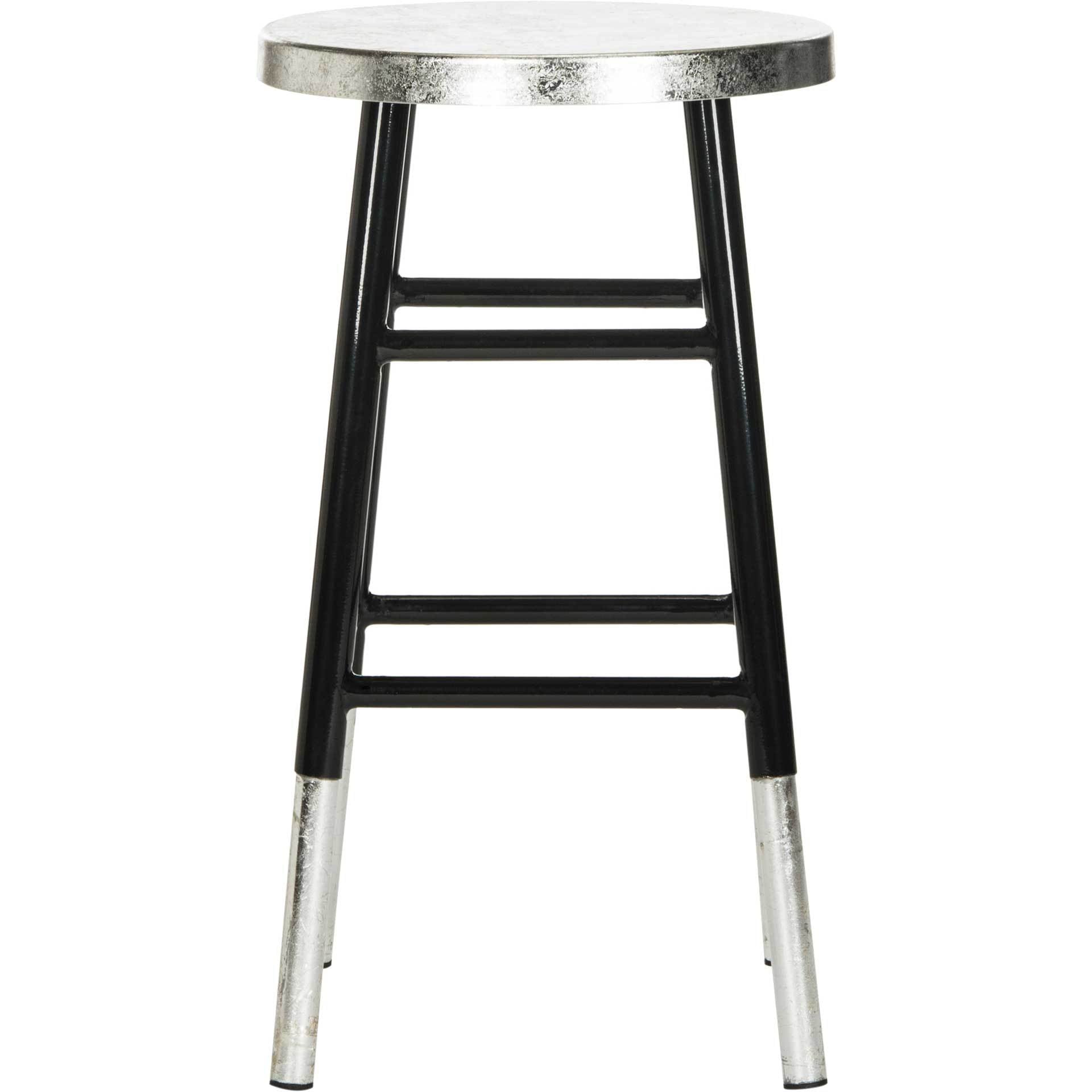 Kelsey Dipped Silver Bar Stool Black - Froy.com